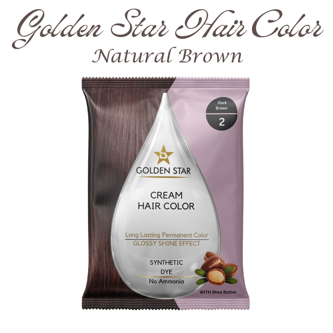 Golden Star Hair Color Dark Brown – Golden Star Cosmetics